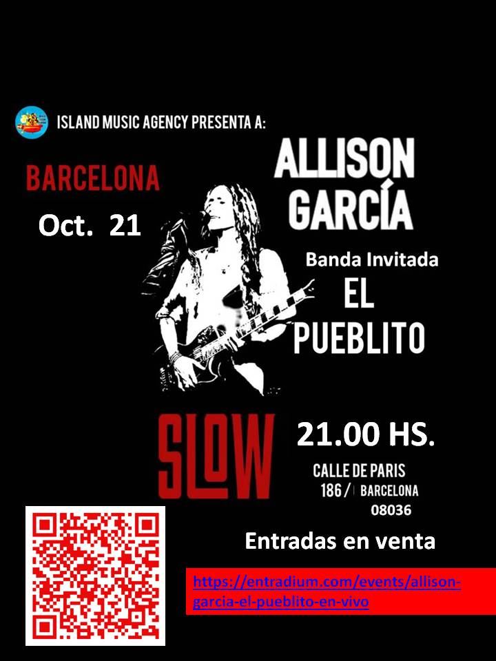 Live! Allison García + El Pueblito - Slow Barcelona - Cocktails & Boîte